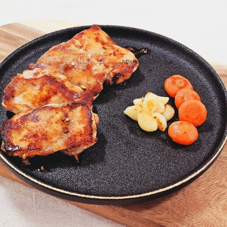 치킨스테이크 만들기 백종원 닭다리살 스테이크 소스 만드는 법 네이버 블로그