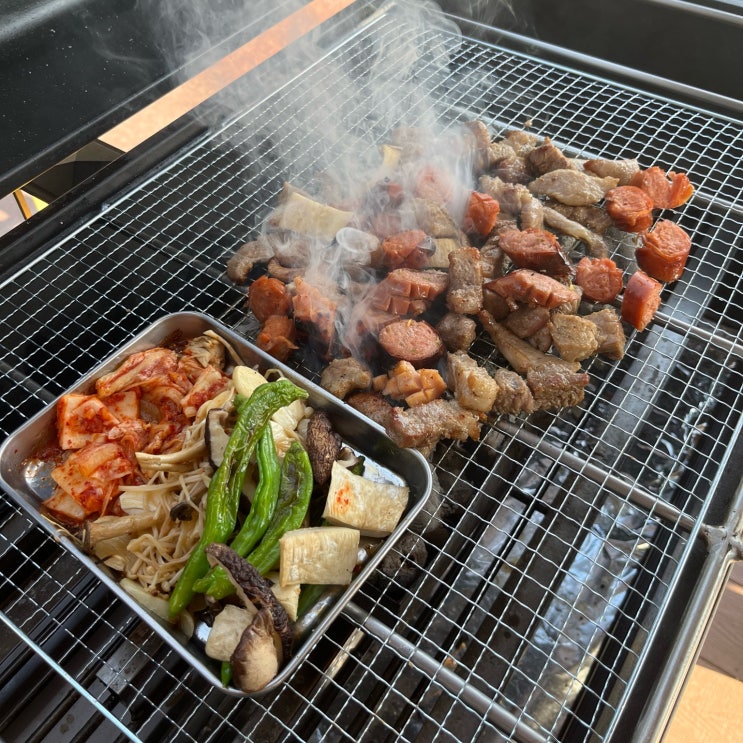 마산 내서 삼계 맛집 캠핑 분위기 방갈로 고깃집 좋은날 네이버 블로그