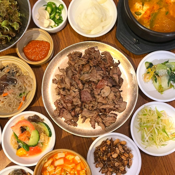 봉선사 진접 맛집 돼지숯불고기와 비빔막국수의 조화 광릉불고기 본점 네이버 블로그