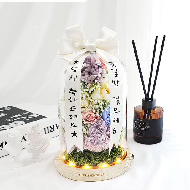 개업화분 센스 있는 개업 축하 문구 고르기 미니 화환 블링라벤더 유리돔 승진선물 개업 환갑선물 축하화환 네이버 블로그