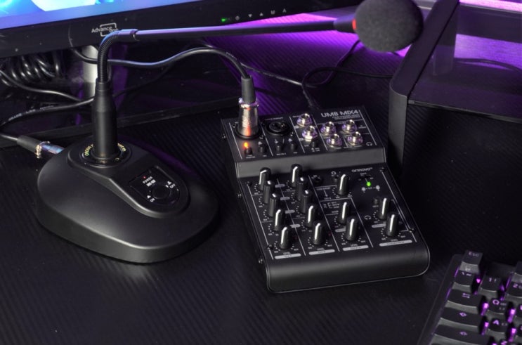 아리스노보 UMB MIX4 오디오인터페이스와 UMC 850 구즈넥마이크 사용 후기 : 네이버 블로그