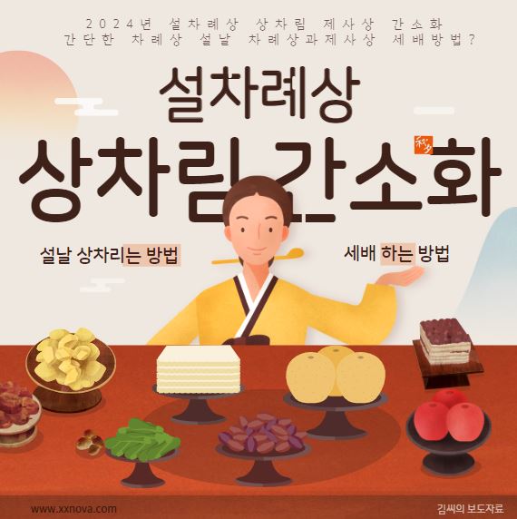 설날 2024년 설차례상 상차림 제사상 간소화 간단한 차례상 설날 차례상과제사상 세배방법 네이버 블로그