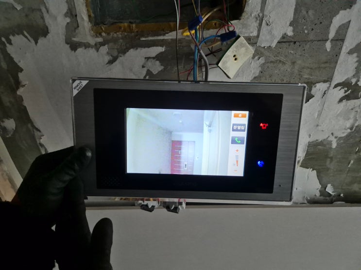 시흥 월곶동 월곶풍림3차 직방(삼성)비디오폰 SHT-3527XA 설치 : 네이버 블로그