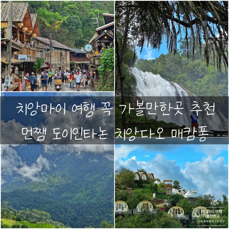태국 치앙마이 여행 가볼만한곳 추천 먼쨈 도이인타논 국립공원 치앙다오 매캄퐁 네이버 블로그