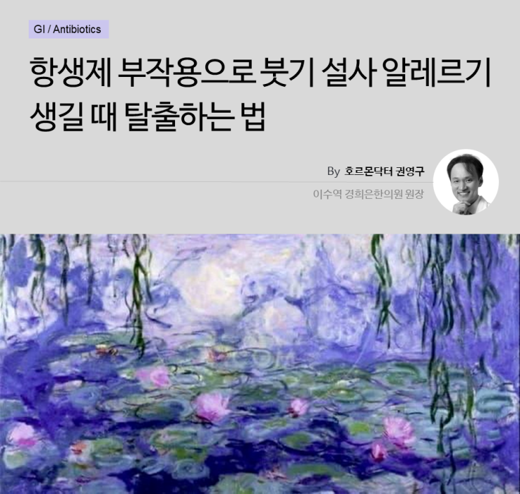 항생제 부작용으로 붓기 설사 알레르기 생길때 탈출하는 법 네이버 블로그