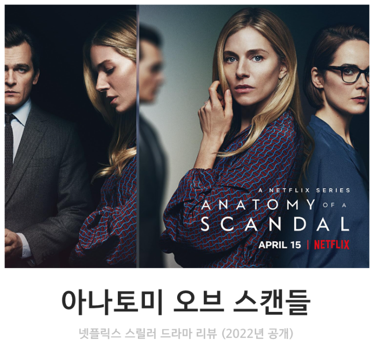 아나토미 오브 스캔들 리뷰 후기 정보 소설 원작 넷플릭스 스릴러 드라마 추천 네이버 블로그