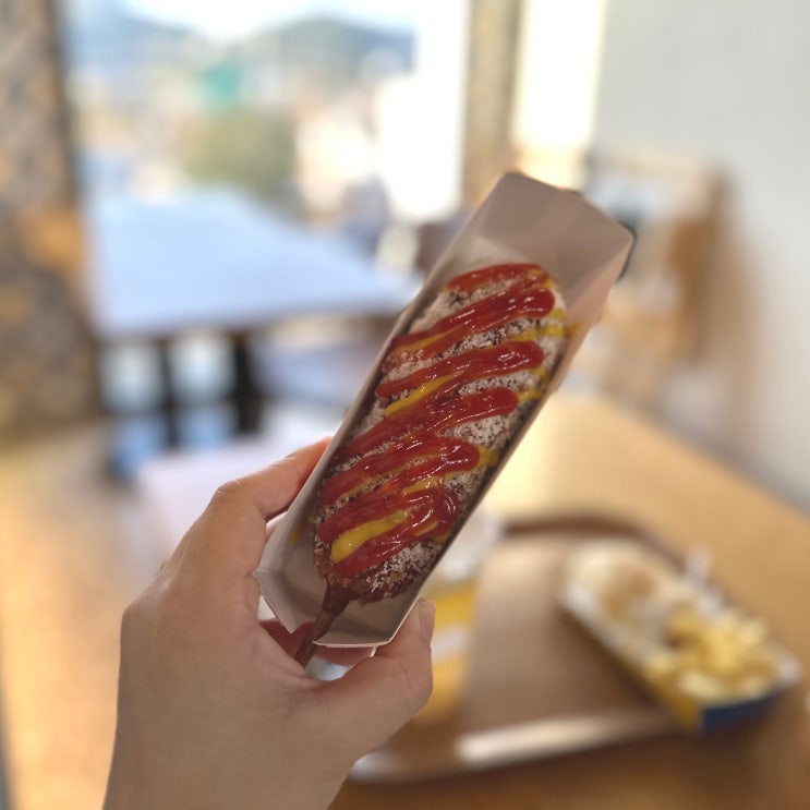 거제 거제도 먹거리 바람의 핫도그 한 번쯤 먹을만한 네이버 블로그