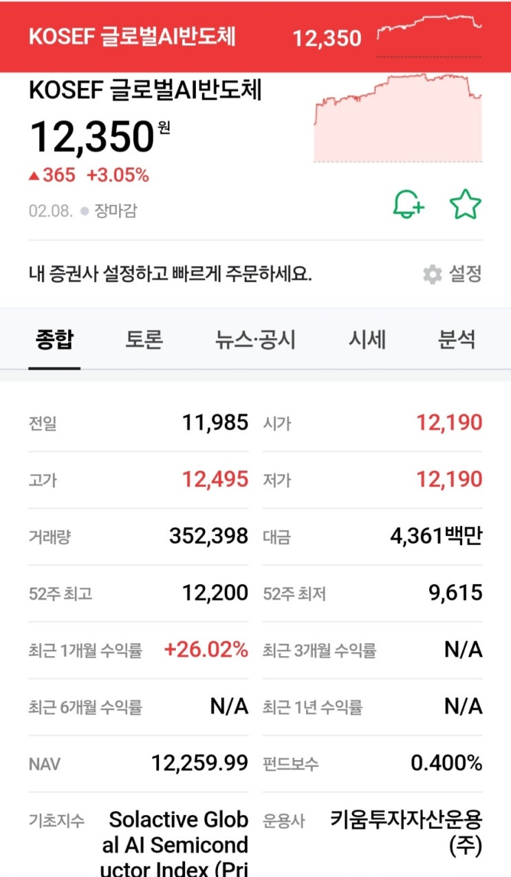 국내 주식 ETF 매주 10만원 투자(AI반도체 ETF), KOSEF글로벌AI반도체와 TIGERFn반도체TOP10 : 네이버 블로그
