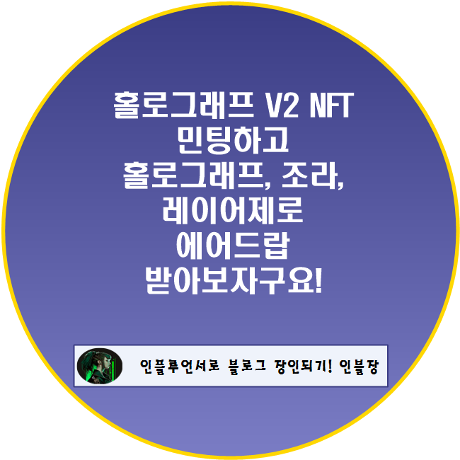 홀로그래프(Holograph) V2 출시 기념 NFT 를 Zora(조라)에서 민팅하고 확정 에어드랍 받기!! : 네이버 블로그