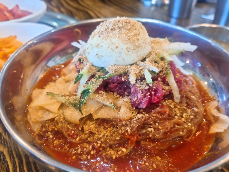 경남 의령군 신반에 위치한 식육점 식당 장군 육회비빔냉면 추천 네이버 블로그
