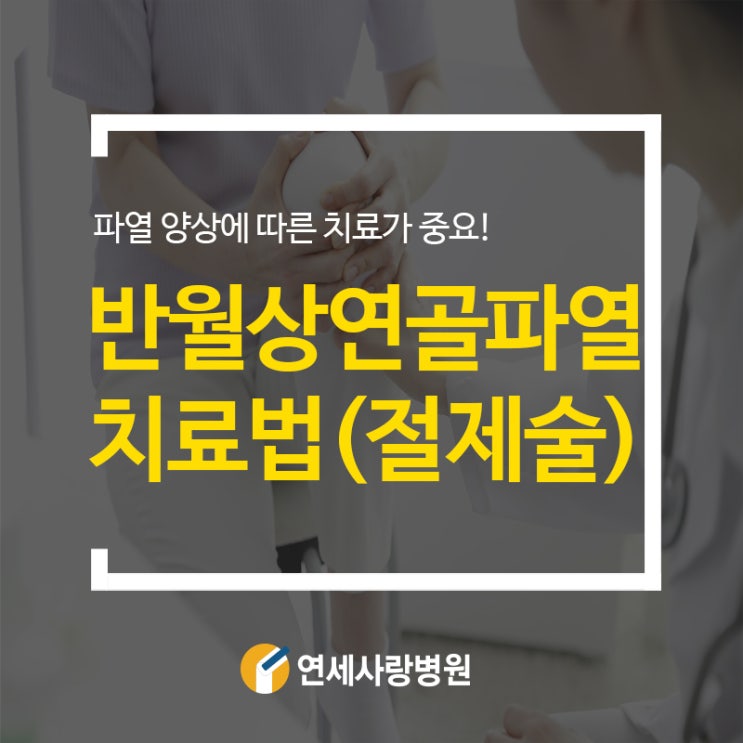 반월상연골파열 파열 양상에 따른 치료가 중요 네이버 블로그