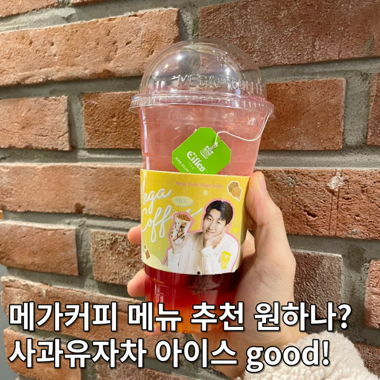 메가커피 메뉴 추천 And 신메뉴 가격 사과유자차 네이버 블로그