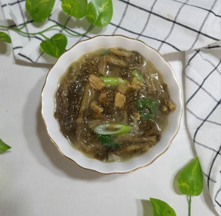 시래기 황태국 끓이는법 들깨시래기국 만들기 무청시래기 영양 효능 들깨황태시래기국 네이버 블로그