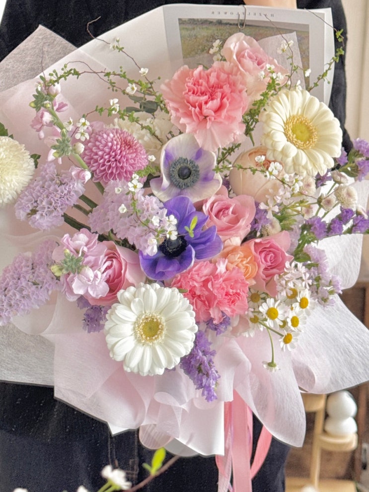 예쁜 생일 꽃다발 배달 추천 울산 남구 야음동 꽃집 기념일 꽃배달 전문 하젤플라워♥ 네이버 블로그