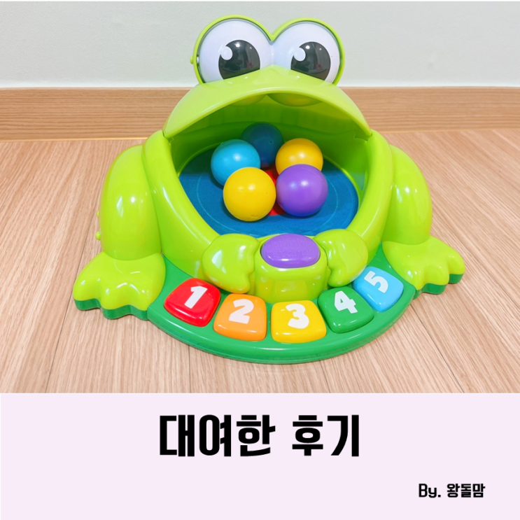 브라이트스타트 개구리연못 11개월 아기 장난감 대여 네이버 블로그