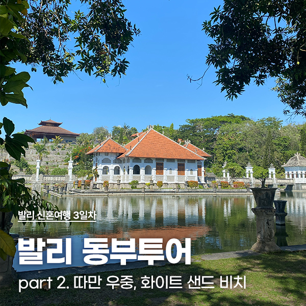 발리 신혼여행 자유여행 3일차 동부투어따만 우중 화이트 샌드 비치 네이버 블로그