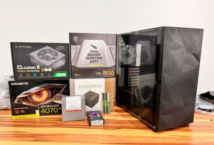 천안컴퓨터 천안조립컴퓨터 라이젠 R7 7800x3d And 4070ti 게이밍 컴퓨터 조립😊 네이버 블로그