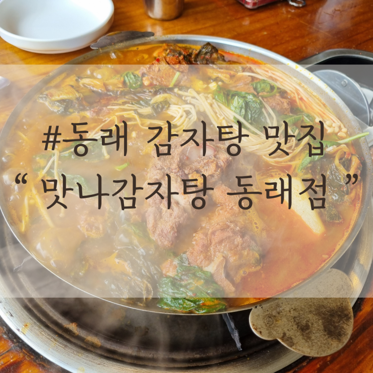부산 명륜동 동래역 메가마트 동래점 근처 감자탕 맛집 맛나감자탕 동래점 네이버 블로그