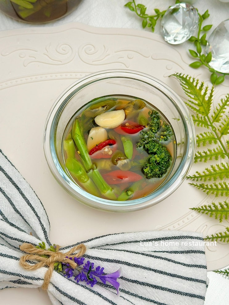 베이비 브로콜리 장아찌 브로콜리니 세척 손질 데치기 보관법 수제 피클 레시피 요리 네이버 블로그