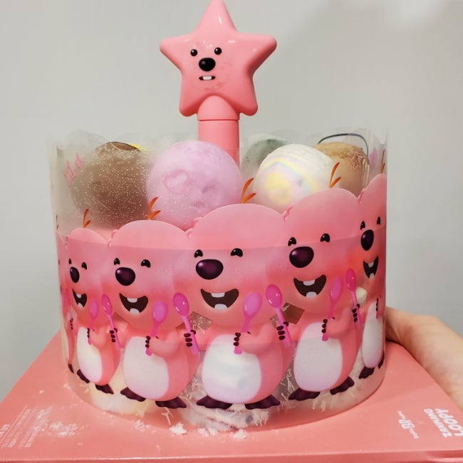 베스킨라빈스 할인 베라데이 아이스크림 케이크 잔망루피 : 네이버 블로그