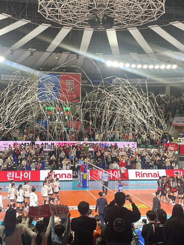 대전 충무체육관 211 정관장 레드스파크스 Vs 한국도로공사 여자 배구 직관 후기 2층 활기력석 시야 네이버 블로그