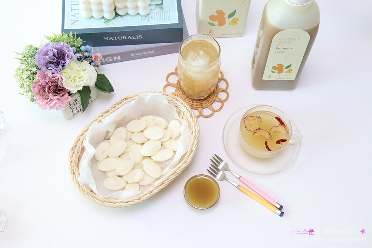 생강효능 떡국떡구이 만들기 수제 생강청 찍어 먹기 : 네이버 블로그