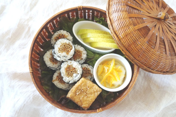 김밥 우엉조림으로 간단 김밥 레시피 나들이 소풍 도시락 만들기 네이버 블로그