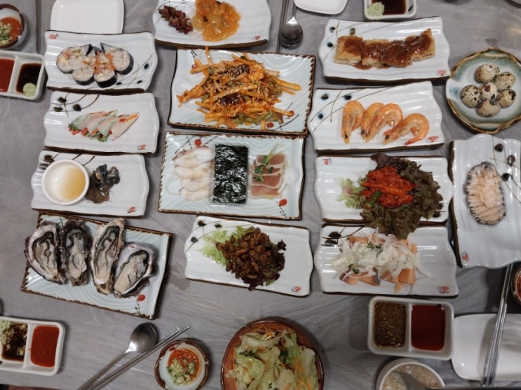 안동 맛집 스끼다시가 푸짐한 대양수산 And 횟감에 따른 양념장 네이버 블로그