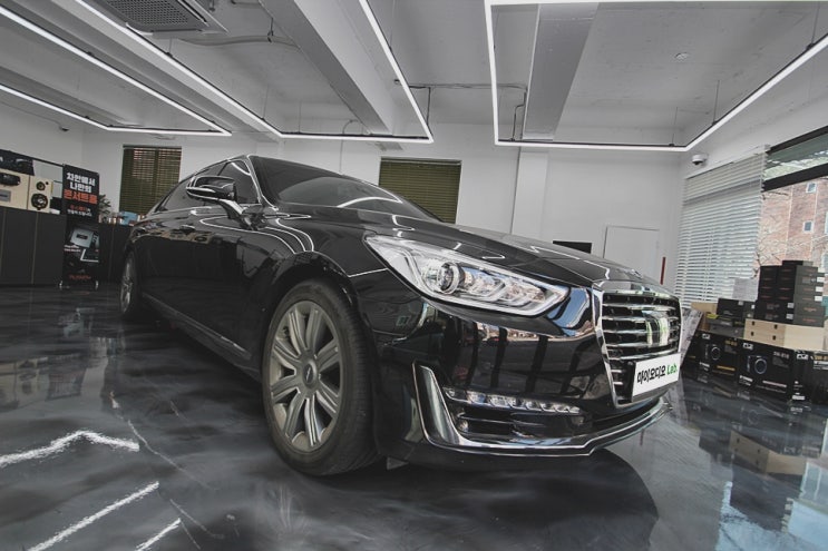 제네시스 EQ900 L M2C 200A 플러스 고해상도 내비게이션 설치 : 네이버 블로그