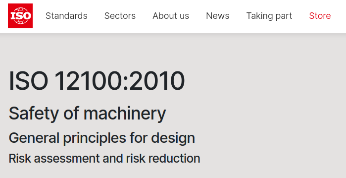 ISO 12100 기계 안전 (Safety of machinery) - 개요 : 네이버 블로그