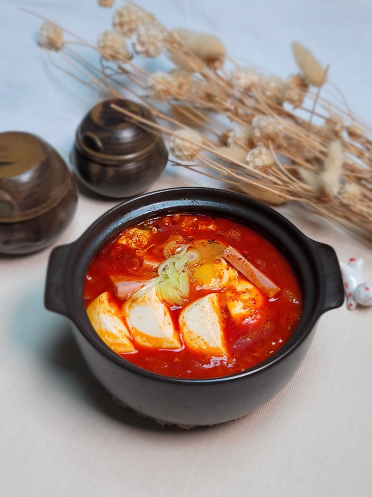 류수영 순두부찌개 끓이는 법 간단 스팸 순두부찌개 양념 : 네이버 블로그