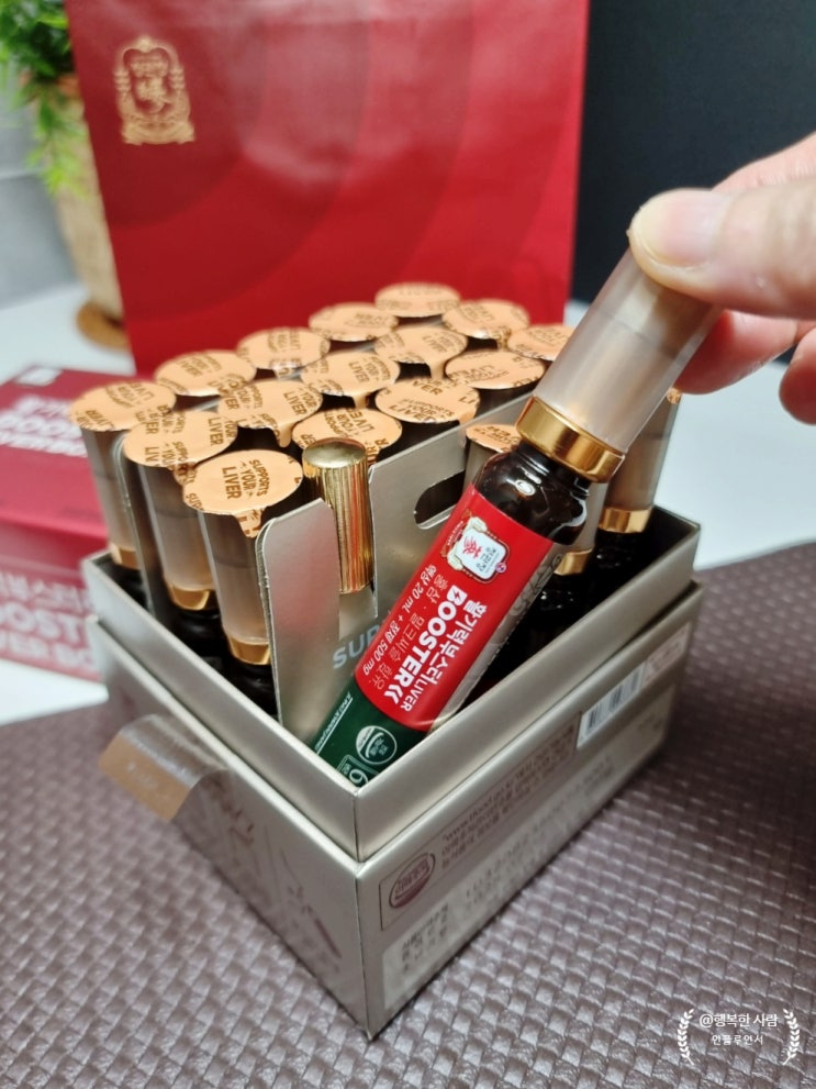 정관장 활기력 부스터 리버 나를 위한 피로회복 셀프 선물 네이버 블로그