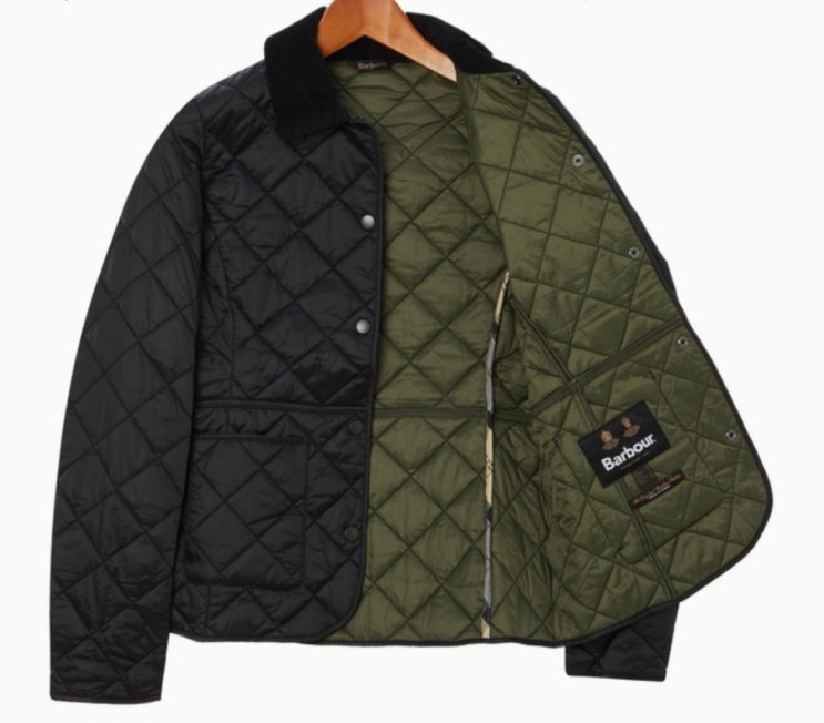 리뷰_바버[24SS] [Barbour] 여성 블랙 Deveron 퀼팅 자켓 : 네이버 블로그