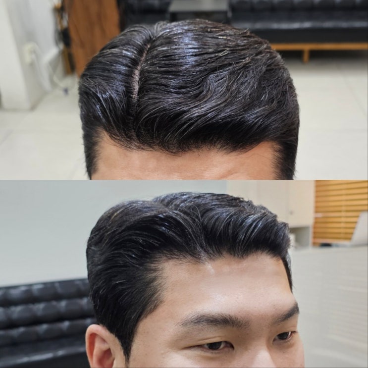 남자 짧은머리 포마드컷 아이롱 다운펌 울산 무거동미용실 네이버 블로그