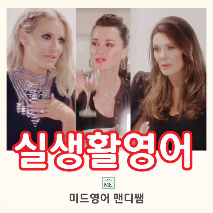베버리힐즈의 진짜주부들 실생활 영어문장 Bear the brunt, mean the world to, to a fault ...