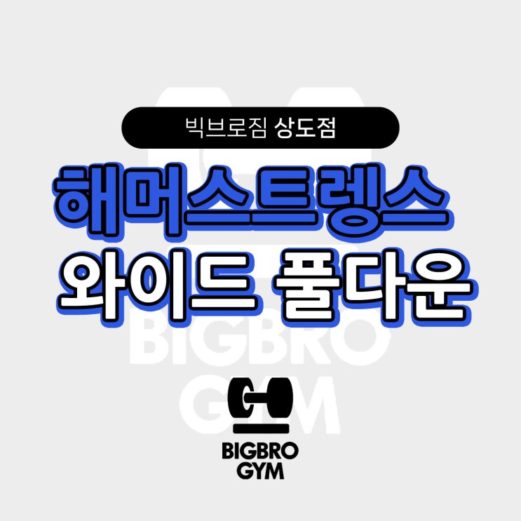 ★오픈 1주차 상도동 헬스장 머신소개해머스트렝스 와이드 풀다운 네이버 블로그