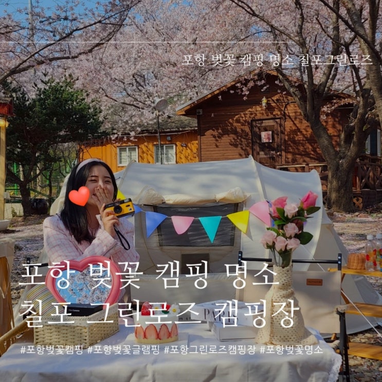 포항 포항 벚꽃캠핑명소 칠포 그린로즈 캠핑장 내돈내산 후기포항 벚꽃 캠핑벚꽃 글램핑 네이버 블로그