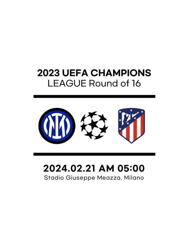 Uefa챔피언스리그 16강 1차전 프리뷰 인테르vsatm 네이버 블로그