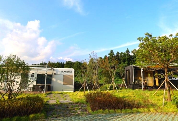 제주 이색숙소 제주도 캠핑장 추천하는 야크마을 카라반 할인 네이버 블로그