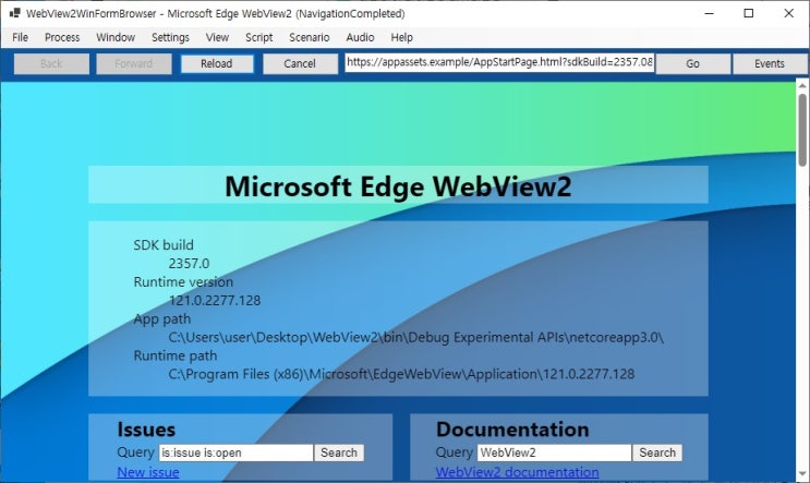 WinFomrs Sample 1 : WebView2 : 네이버 블로그