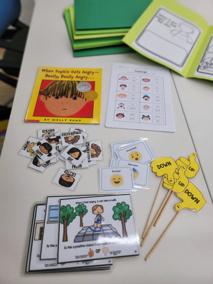 감정을 소재로 하는 영어 동화책 When Sophie Gets Angry_ Really, Really Angry 워크시트 ...
