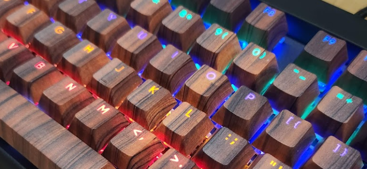 [K640 plus] 우드 키캡, 측면 LED, 튜닝 저소음 키보드 조립 작업 / 2023-09-28 : 네이버 블로그