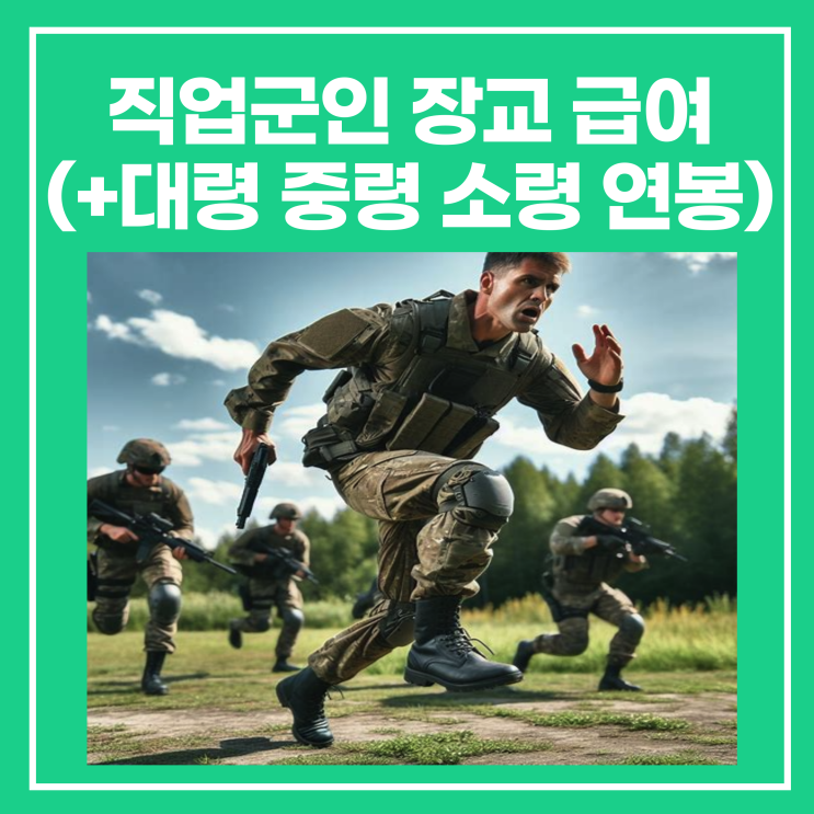 직업군인 장교 급여대령 중령 소령 월급연금연봉 네이버 블로그