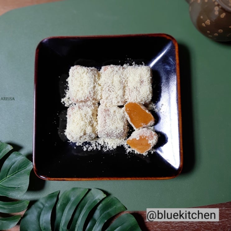 단호박 인절미 만들기 단호박과 건식 찹쌀가루 인절미 만드는 법 전자레인지 사용 단호박 인절미 레시피 네이버 블로그