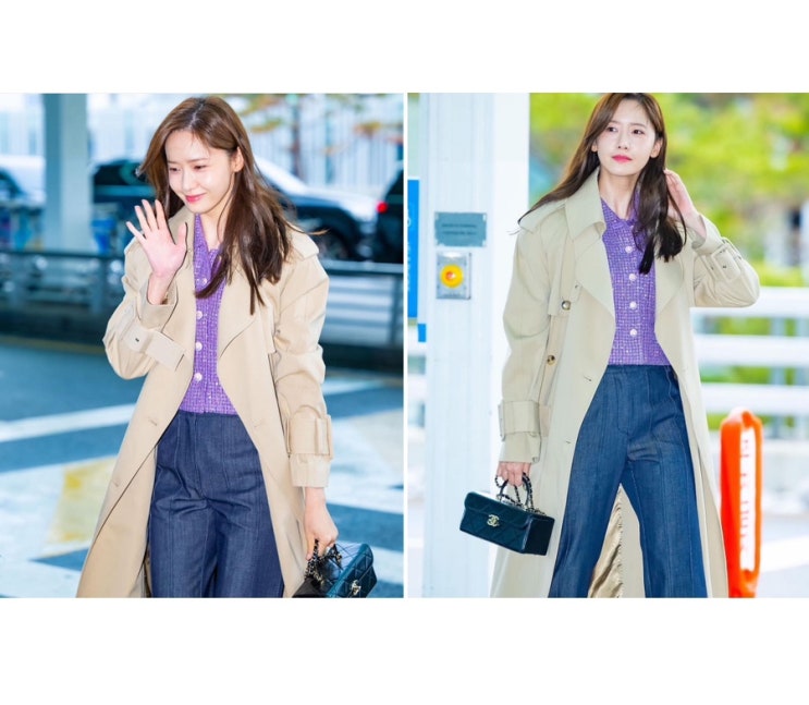 윤아 봄 여자 트렌치코트 코디의 정석 Khaite 레니 코트 고급져 : 네이버 블로그