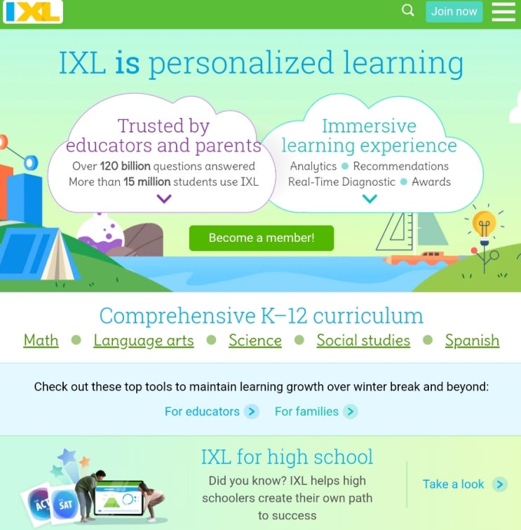 [다니엘English]IXL program- 미국 교과 수업다지기(Lanugage art, Math, Socical ...