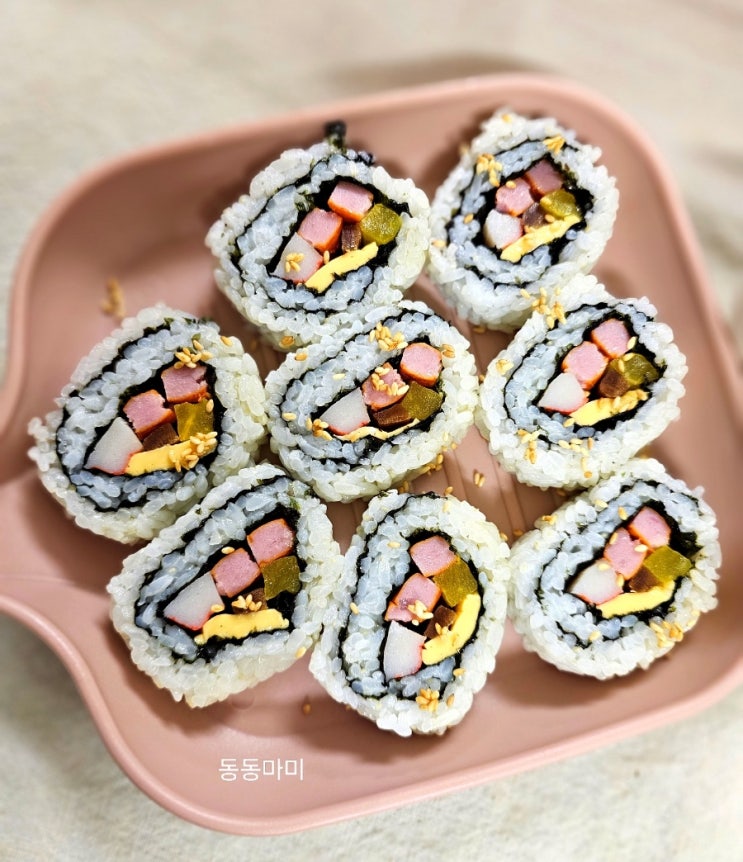 구운김요리 냉장고파먹기 누드 치즈김밥 만드는법 어린이 간단 김밥 레시피 네이버 블로그