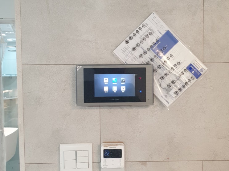 [삼성비디오폰 SHT-3527XA, 삼성도어락 SHP-DP751] 공릉풍림아이원아파트 인테리어 내부수리공사 현장 비디오폰 인터폰 도어락 번호키 교체설치 : 네이버 블로그