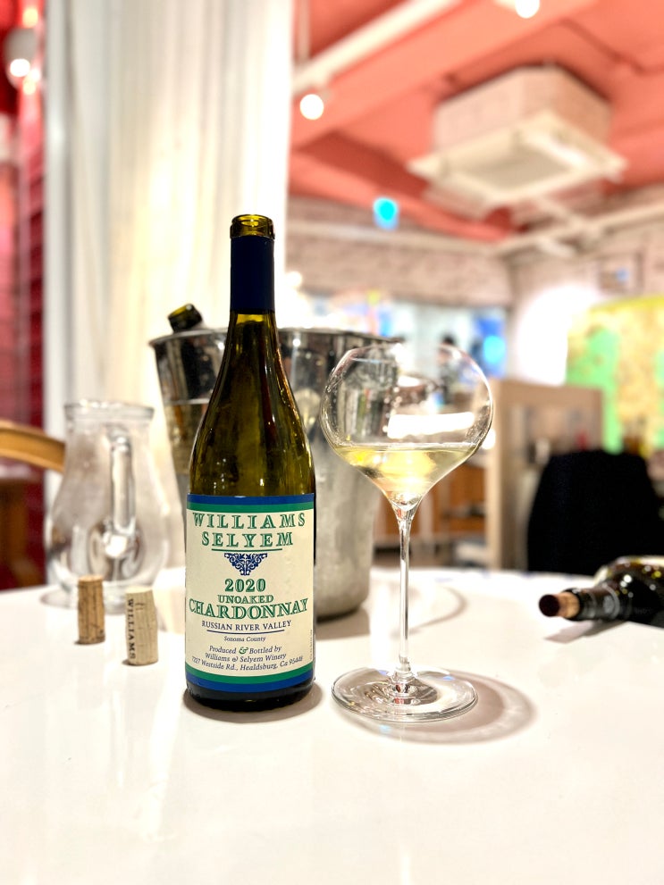 Williams Selyem, Unoaked Chardonnay 2020 (윌리엄스 셀렘, 언오크드 샤르도네) : 네이버 블로그