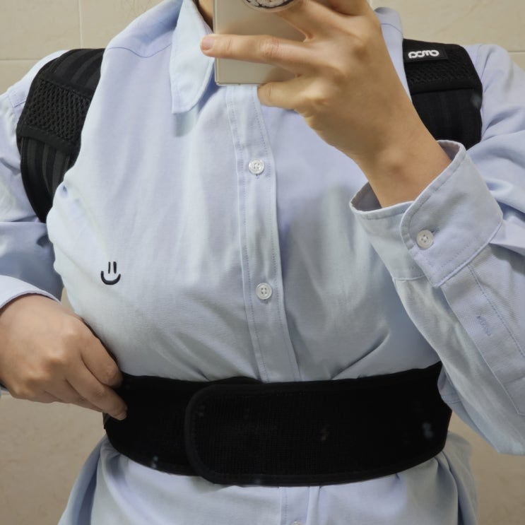 어깨 자세교정밴드 사용하며 거북목 어깨 비대칭에 바른자세교정 네이버 블로그
